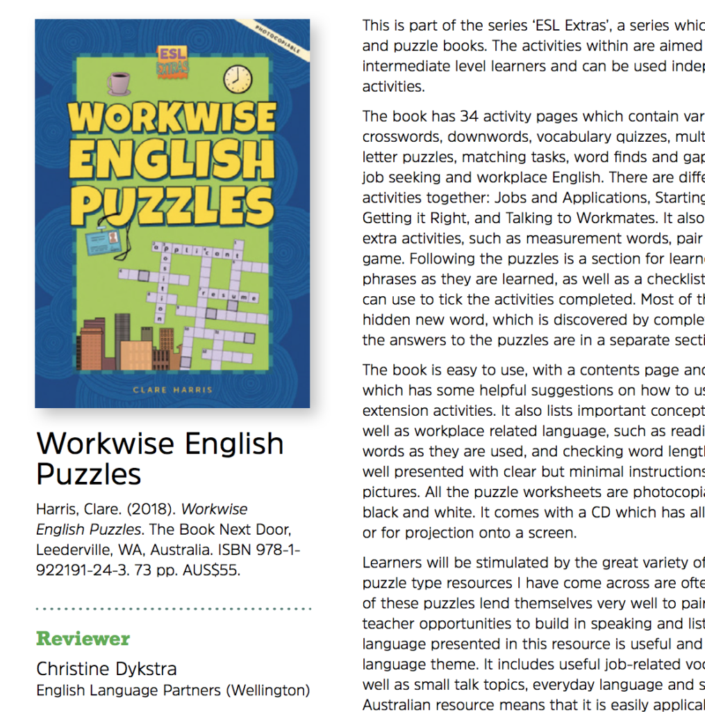 Workwise English Puzzles: A new review - The Book Next DoorThe Book ...